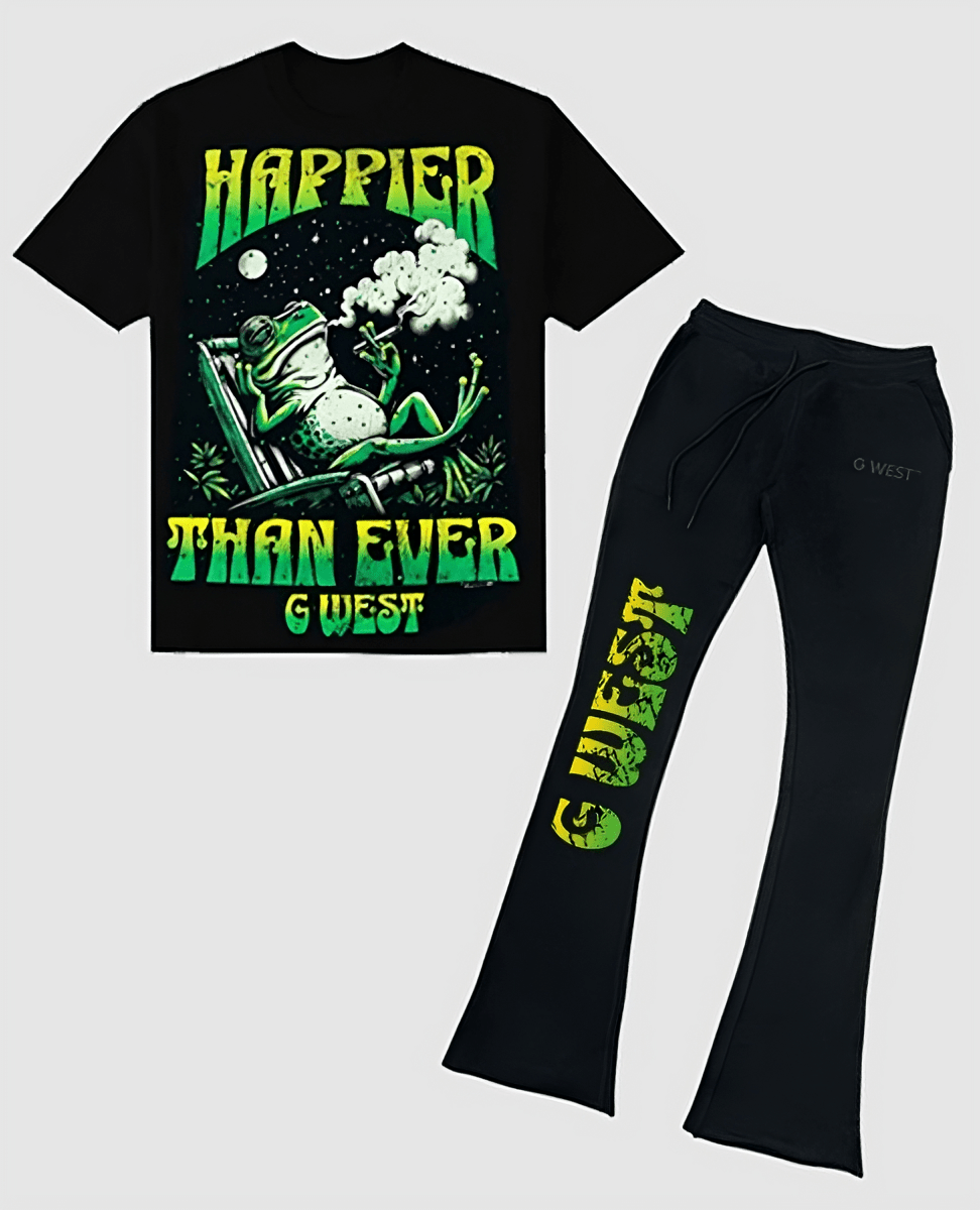 G WEST RHINESTONE HAPPIER THAN EVER SET - G West